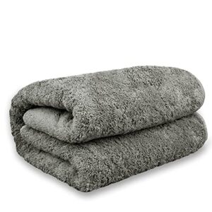 bc bare cotton luxury hotel & spa towel turkish cotton oversized bath sheets - gray - (40x80 inches, set of 1)