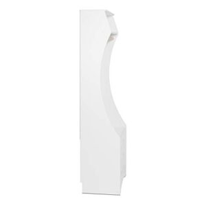 Prepac White Compact Wardrobe with Shoe Storage,