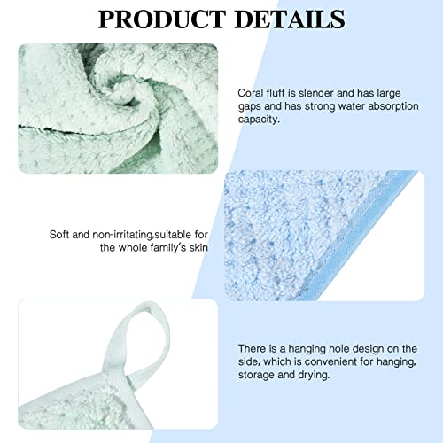 Set of 24 Hanging Hand Towels Hand Dry Towels for Kitchen Bathroom with Hanging Loop Soft Absorbent Hand Dry Towels Washable Kitchen Towels Face Towels for Bathroom Hanging, 11.8 x 11.8 Inches