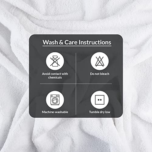 Premium White Bath Towels Set - [Pack of 8] 100% Cotton Highly Absorbent 2 Bath Towelsel, 2 Hand Tows and 4 Washcloths + Bath Sheets – Pack of 2, 35x70 Inches Large Bath Sheet Towel