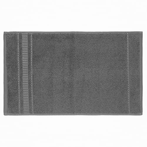 Melissa Linen, Bath Sheet, 100% Turkish Cotton Towel for Bathroom, Absorbent, Quick Dry, Durable and Soft Shower Towel, 35 in x 60 in Large, Spa and Hotel Quality, Dark Grey