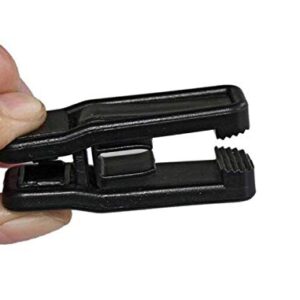 Black Plastic Hanger Clips Slim-line Set of Finger Clips Strong Pinch Grip Clips for Slim Line Hangers Fit Well on The Slim Velvet Hangers Set of 20