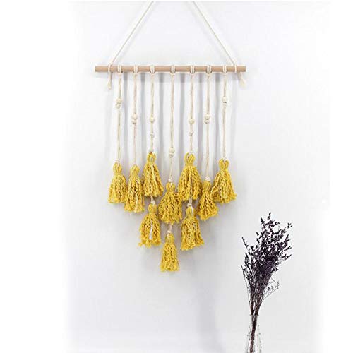 Macrame Wall Hanging 24" LX18 W Modern, Boho Home Decor, Woven Cotton Handmade Wall Hanging