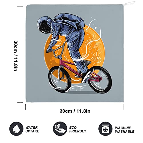 Lurnise Hand Towel Bike Hand Towels Dish Towel Lanyard Design for Bathroom Kitchen Sports