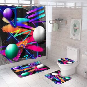 80's retro folder art bathroom set