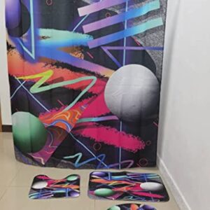 80's Retro Folder Art Bathroom Set