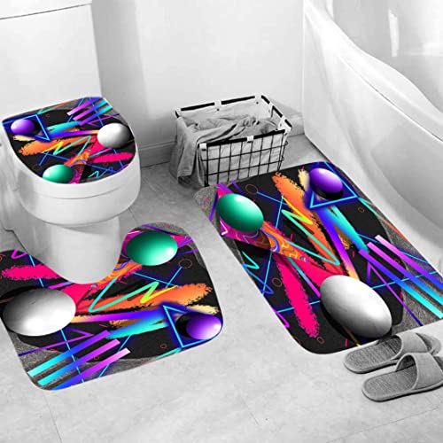 80's Retro Folder Art Bathroom Set