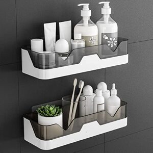 eigpluy shower caddy,adhesive shower shelves,wall mount shower storage organizer rack,no drilling shower shelf for inside shower(2 pack)