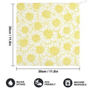 Lurnise Hand Towel Daisy Hand Towels Dish Towel Lanyard Design for Bathroom Kitchen Sports