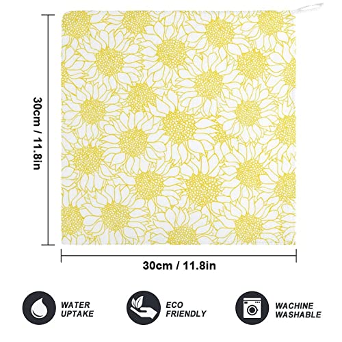 Lurnise Hand Towel Daisy Hand Towels Dish Towel Lanyard Design for Bathroom Kitchen Sports