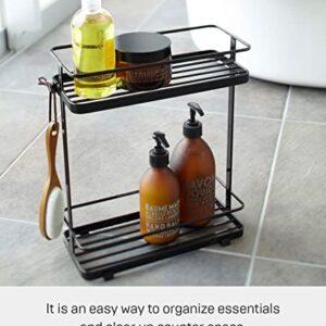 YAMAZAKI home 6791 Bath Rack-Bathroom Shower Storage Holder, Caddy Shelf Organizer, One Size, Black