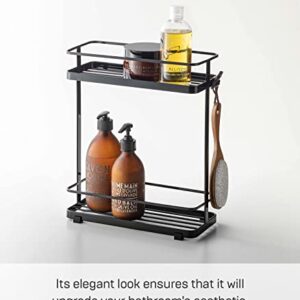 YAMAZAKI home 6791 Bath Rack-Bathroom Shower Storage Holder, Caddy Shelf Organizer, One Size, Black