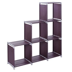 ochine cube storage 6 cube closet organizer shelves storage cube organizer bookshelf diy closet organizer storage cabinet shelving bins bookcase for home bedroom living room office (ship from usa)