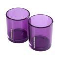 Yosoo 5 Piece Bathroom Accessory Set, Acrylic Gift Set Toothbrush Holder Cup Soap Dispenser Soap Dish Tumbler Straw Set Bathroom, Purple