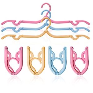 12 pcs travel hangers,portable folding clothes hangers ，clothes drying rack for home and travel （3 color）