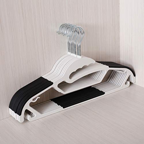 Heavy Duty Standard Plastic Hangers: Laundry Hangers Shirt Hanger Non Slip Clothes Hangers for Suits, Coats, Dress, Shirts, or Belts