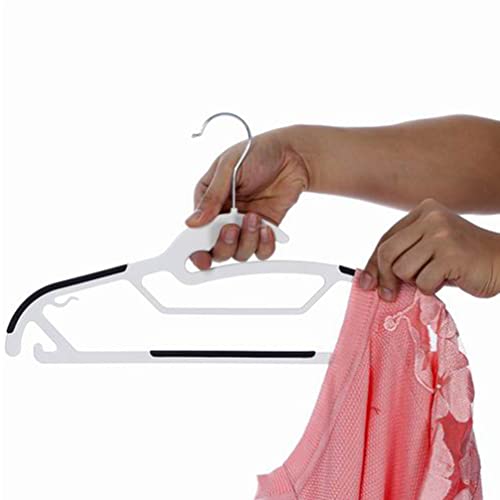 Heavy Duty Standard Plastic Hangers: Laundry Hangers Shirt Hanger Non Slip Clothes Hangers for Suits, Coats, Dress, Shirts, or Belts