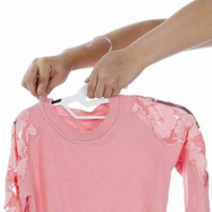 Heavy Duty Standard Plastic Hangers: Laundry Hangers Shirt Hanger Non Slip Clothes Hangers for Suits, Coats, Dress, Shirts, or Belts