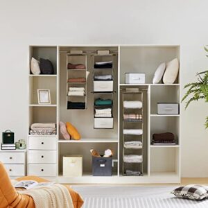 YOUDENOVA 6-Shelf Hanging Closet Organizer, 3-Shelf Closet Hanging Storage Shelves