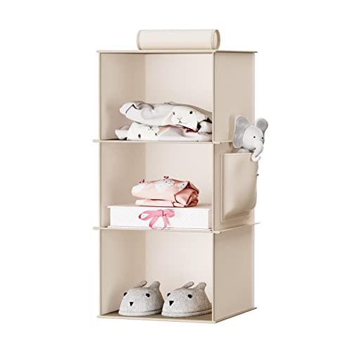 YOUDENOVA 6-Shelf Hanging Closet Organizer, 3-Shelf Closet Hanging Storage Shelves