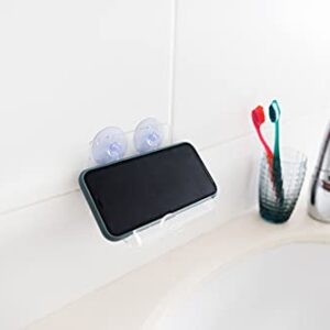 Acrylic Shower Phone Holder - Bathroom Phone Holder - Shower Cell Phone Holder (Transparent)