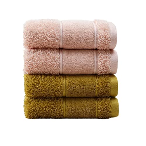 YLLWH Towel wash a face Home Water Absorption Women and Couples take a Bath Long Staple Cotton Wipe Hair Towel