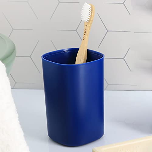 Bathroom Set - Includes Tumbler, Soap Dispenser and Soap Dish - Set of 3 Accessories (Royal Blue)