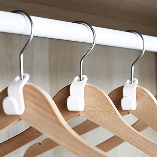 Clothes Hanger Connectors, Cascading Hooks, Anti-Slip Clothes Rack Connector, Space-Saving Closet Organizer Hangers Hookblue