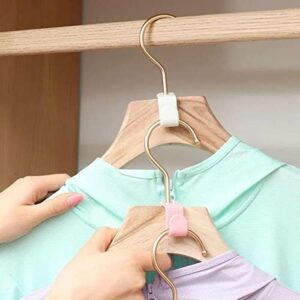 Clothes Hanger Connectors, Cascading Hooks, Anti-Slip Clothes Rack Connector, Space-Saving Closet Organizer Hangers Hookblue