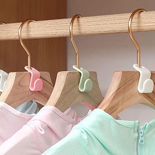 Clothes Hanger Connectors, Cascading Hooks, Anti-Slip Clothes Rack Connector, Space-Saving Closet Organizer Hangers Hookblue