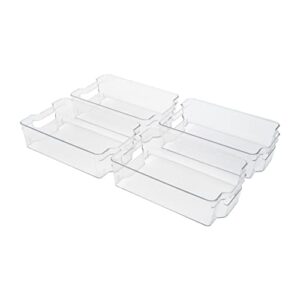 dial industries, inc. closet organizer stackable bins, set of 4, 12.5" x 8.5" x 3.75"