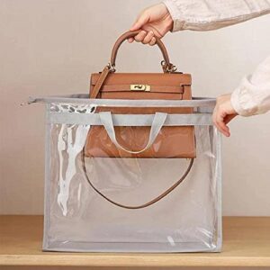 TPALPKT Handbag Storage Organizer Dust Bags Purses Handbags Dust Cover Closet Clear Protector Organizers Storage Closet Purse Bag Bag