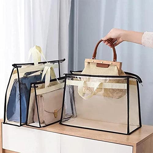 TPALPKT Handbag Storage Organizer Dust Bags Purses Handbags Dust Cover Closet Clear Protector Organizers Storage Closet Purse Bag Bag