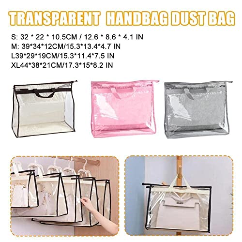 TPALPKT Handbag Storage Organizer Dust Bags Purses Handbags Dust Cover Closet Clear Protector Organizers Storage Closet Purse Bag Bag