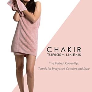 Chakir Turkish Linens Luxury Spa and Hotel Quality Premium Turkish Cotton 6-Piece Towel Set (2 x Bath Towels, 2 x Hand Towels, 2 x Washcloths)