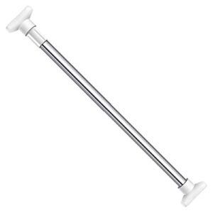 closet pole, closet rod with telescopic adjustment, with wardrobe rail rod pole socket and screws, clothes rod for closet, suitable for wardrobes, cabinets, bathrooms, balconies (27.6‘’-47.2‘’)