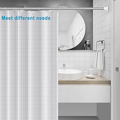 Closet Pole, Closet Rod with Telescopic Adjustment, with Wardrobe Rail Rod Pole Socket and Screws, Clothes Rod for Closet, Suitable for Wardrobes, Cabinets, Bathrooms, Balconies (27.6‘’-47.2‘’)