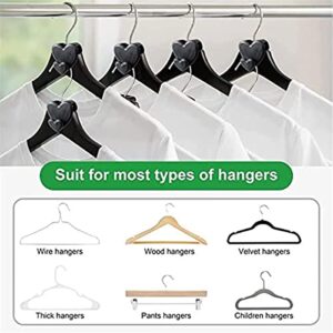 18 PCS Clothes Hanger Connector Hooks, Space Saving Hanger Extender Hooks, Cascading Hanger Hooks, Create Up to 5X More Closet Space, Closet Space Connection Storage Hooks for Closets (Heart)