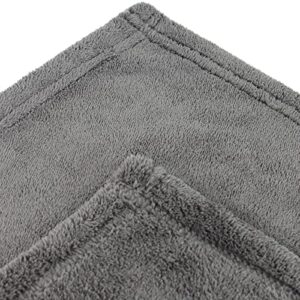 YTYC Towels,39x79 Inch Oversized Bath Sheets Towels for Adults Plush Luxury Extra Large Bath Towels Sets Super Soft Quickly Dry Microfiber Shower Towels 80% Polyester(Charcoal Grey,6)