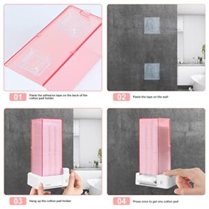 Automatic Cotton Pad Holder, Square Press Out Cosmetic Cotton Makeup Removers Pad Holder, Makeup Cotton Organizer Container Dispenser Storage Display Rack