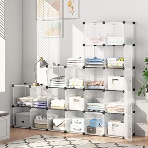 aeitc 20 storage cubes- 14’’x14’’ cube, more sturdy (add wire panel), diy clothes organizer, craft cube storage with doors, bookshelf units, toy storage cabinets