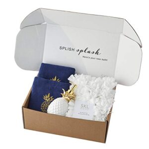 skl home by saturday knight ltd. gilded pineapple half splash box