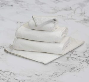 garnier thiebaut hotel collection white bath sheet towels set 2-pieces