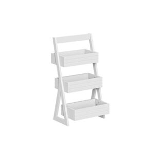 riverridge 3-shelf storage caddy, white