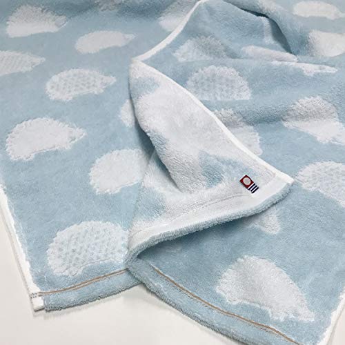 Imabari Brand Hedgehog Face Towel, Set of 3, 13.4 x 31.5 inches (34 x 80 cm)