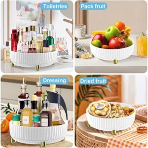 360°Rotating Makeup Organizer for Vanity, Large Capacity Lazy Susan with Non-slip Base, Perfume Organizer for Bedroom Bathroom Makeup Display Case Organizer Container for Cosmetics Brushes Lipsticks