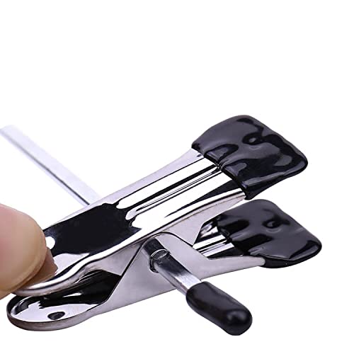 10 Pcs Strong Chrome Stainless Steel Adjustable Coat Hangers with Skirt/Trousers Non-Slip Clips - 28.5 * 7cm Durable and Useful