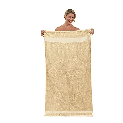 Baltic Linen Pure Cotton 2-Pack Bath Sheets Cotton Straw