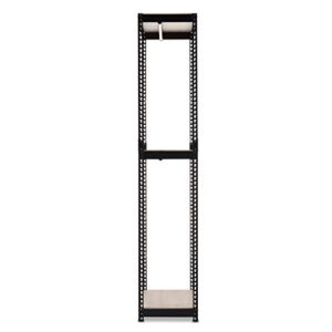 Baxton Studio Gavin 3 Shelf Metal Closet Coat Rack Storage Organizer