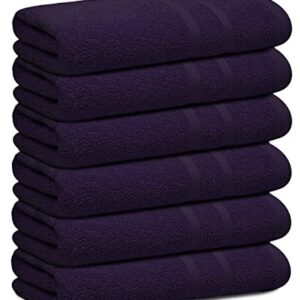 LOOP TERRY Bath Towel Set - 100% Cotton 6 Pack 24 x 46 Quick Dry Towels. Lightweight & Absorbent, 500 GSM Soft Towels use for Bath, Pool, Spa, Gym, Guest Bathroom, Ideal for Daily Drying